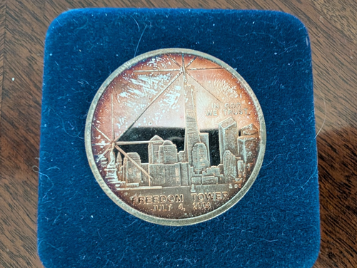National Collector's Mint Freedom Tower Silver Clad Coin Medallion July ...