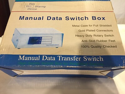 Manual Data Transfer Switch , DW-HD 1566ABCD,, Open Box | eBay