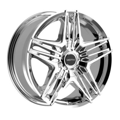 18 inch 18x7.5 Motiv 440C Chrome wheels rims 5x120 +40 | eBay