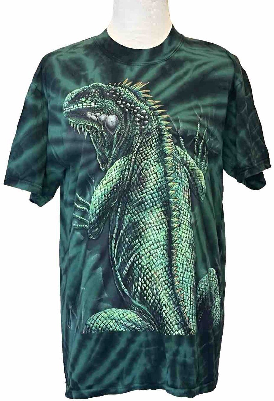 Vintage 1995 Disney Rainforest Cafe Iguana Tie Dye T-… - Gem