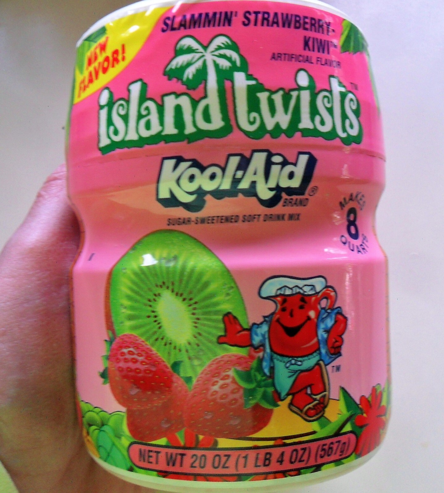 Kool-Aid Island Twists Slamming Strawberry Kiwi 8 Quarts Vintage 1990s ...