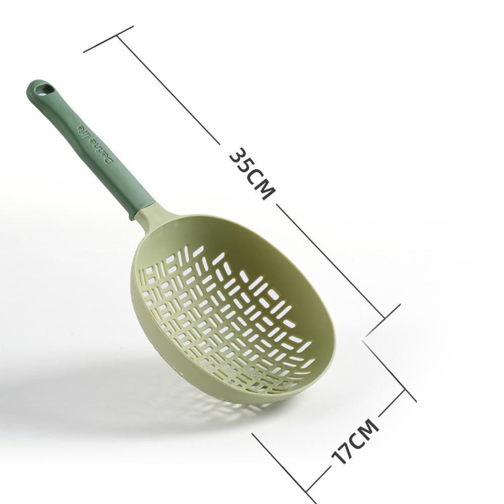 Silicone Big Colander Long Handle Drain Colander Durable Draining Spoon ...