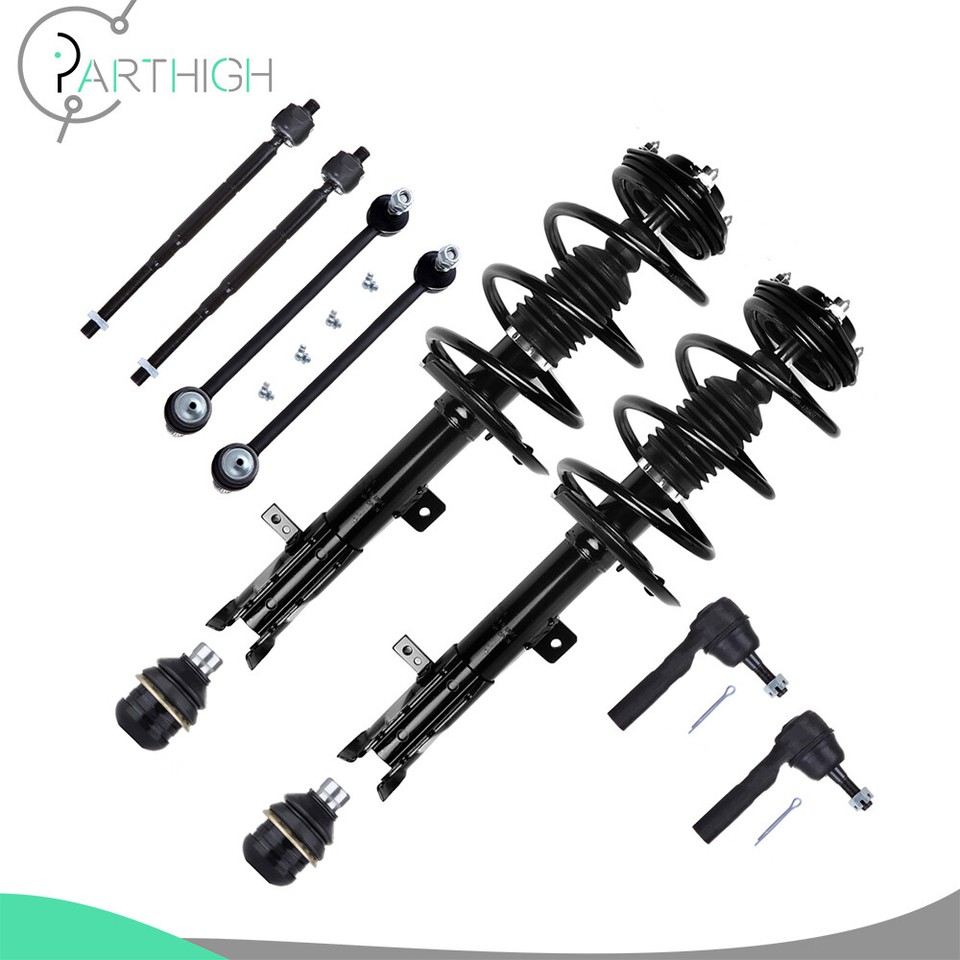 For 2009 2010 2011 2012 Dodge Caliber Front Struts Sway Bars Tie Rods ...