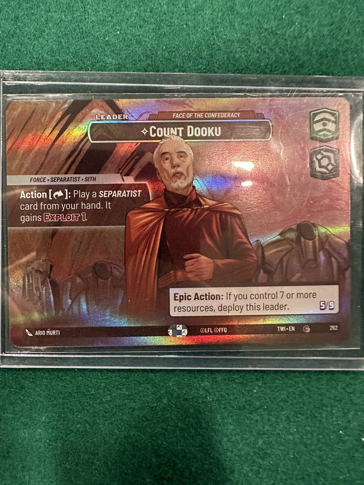 SWU Showcase Twilight Of The Republic Count Dooku Star Wars Unlimited ...