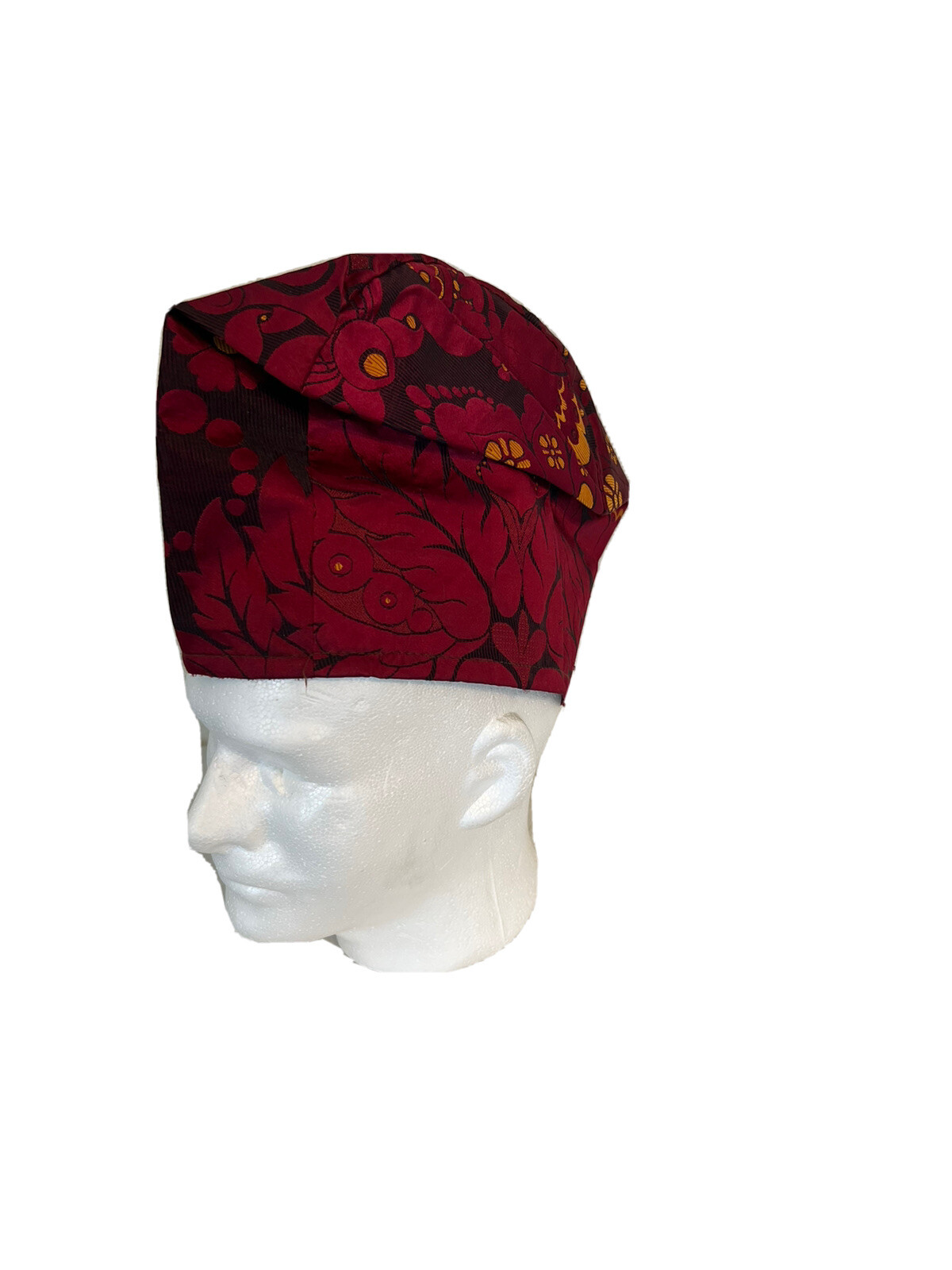 Men's Red Handmade Afican Traditional Chieftaincy Hat. One Size. | eBay