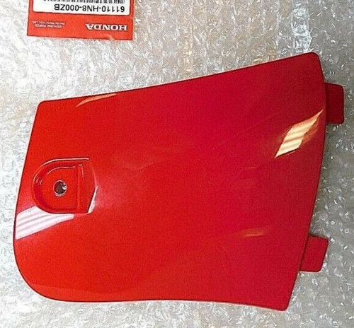 HONDA TRX 650 680 RINCON RED FENDER STORAGE COMPARTMENT COVER, LOCK PIN ...