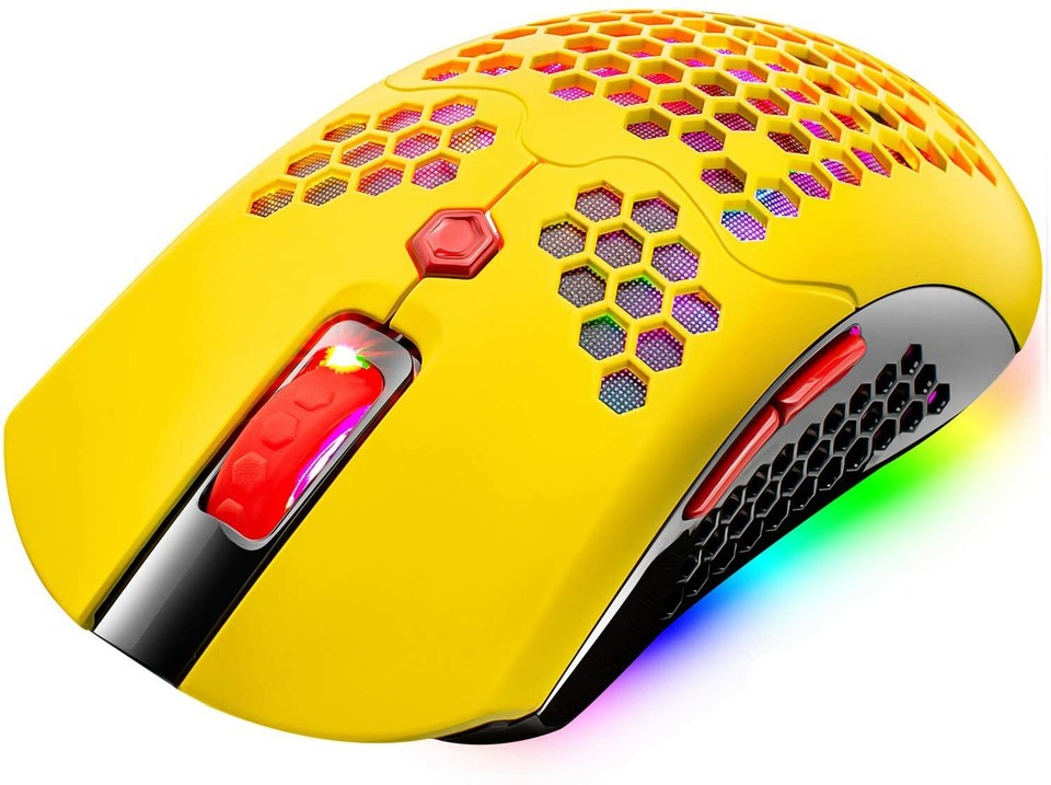 ZIYOULANG M1 65G Lightweight Wired Gaming Mouse RGB Programmable For PC ...