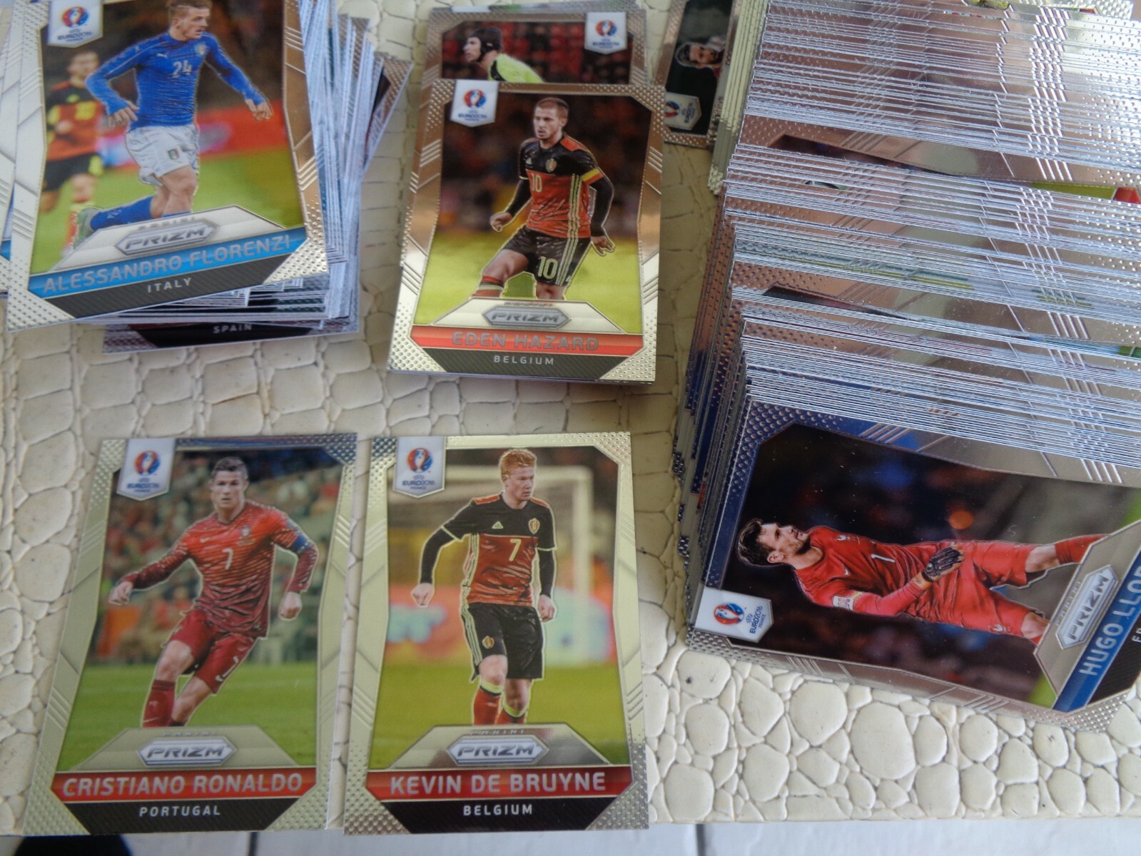 Euro 2016 Panini PRIZM Complete Set 1 - 250 cards Ronaldo De Bruyne ...