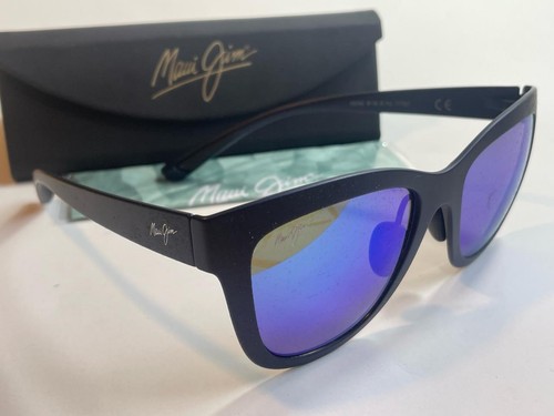 New Maui Jim ANUENUE Polarized Sunglasses 448-03 Matte Navy/Blue Hawaii ...