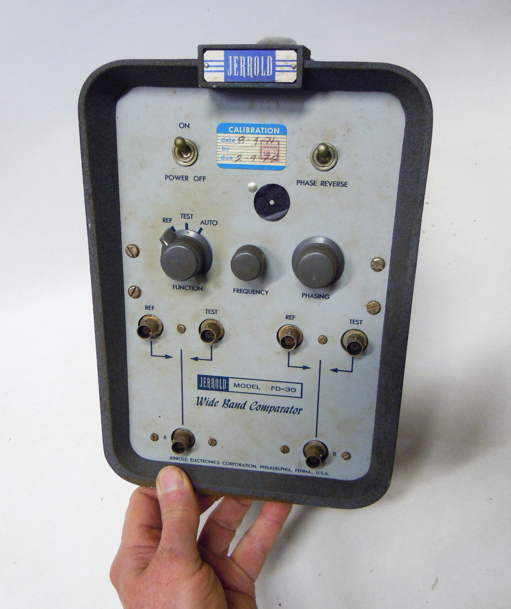 Jerrold FD-30 50 Wide Band Comparator General Instrument Motorola 12AT7 ...