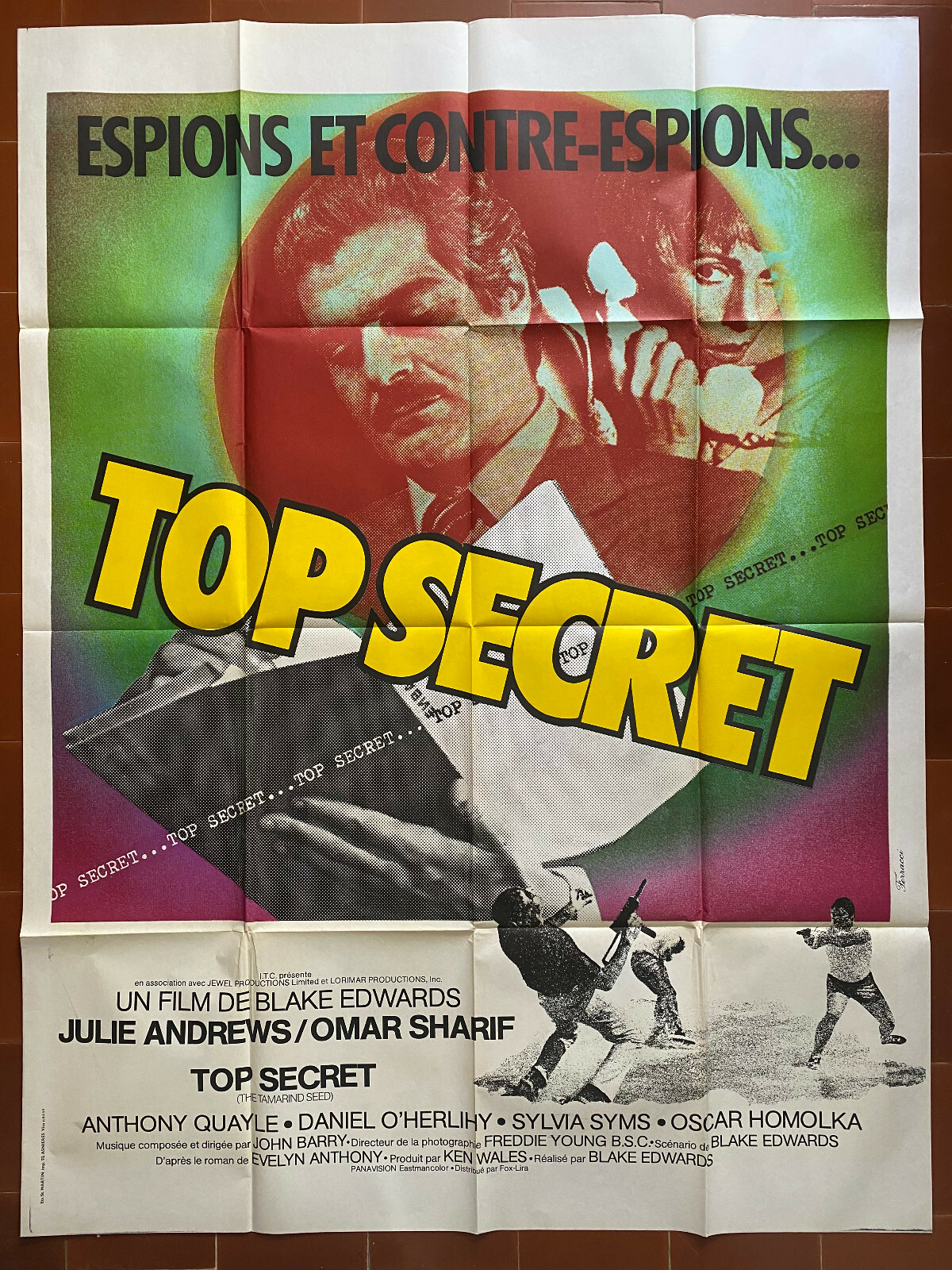 Top Secret Poster Blake Edwards Omar Sharif Julie Andrews 120X160Cm | eBay