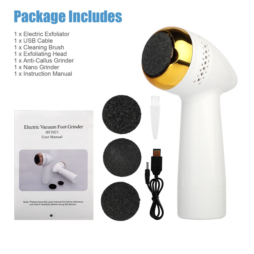 Power Electric Pedicure Foot File Sander Callus Feet Grinder Exfoliator ...