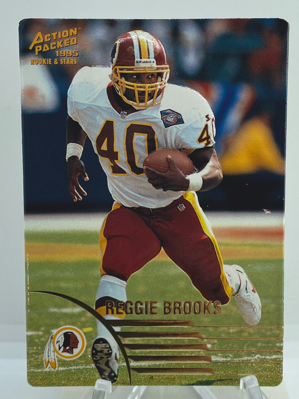 1995 Pinnacle Action Packef ROOKIE Reggie Brooks #78 Redskins (DW) | eBay