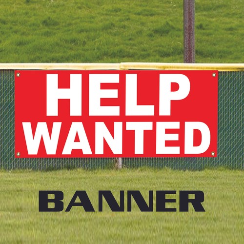 Help Wanted Vinyl Banner Inquire Within Recruitment Business ...