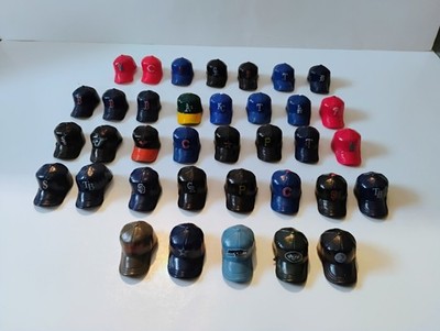 MAJOR LEAGUE BASEBALL MLB MINIATURE 2" PLASTIC HATS CAPS GUMBALL LOT | eBay