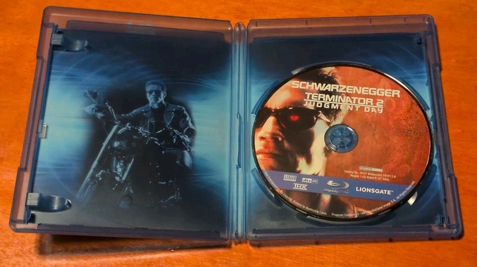 Terminator 2 Judgement Day Blu-ray Arnold Schwarzenegger James Cameron ...