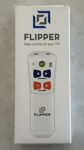 New Flipper Universal TV Remote Big Buttons Senior Friendly Two Device ...