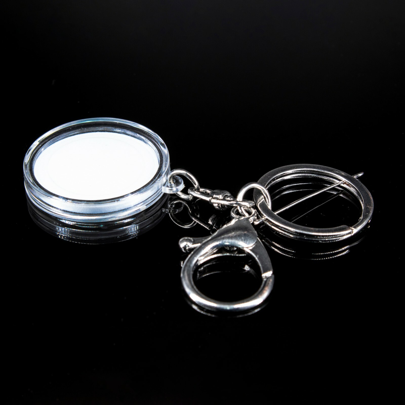 Acrylic Coin Holder, Keyring, Keychain, With Variant Coins, Euro Cents ...