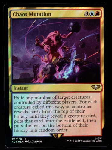 Chaos Mutation 111/168 Rare Surge Foil Warhammer 40K MTG Near Mint | eBay