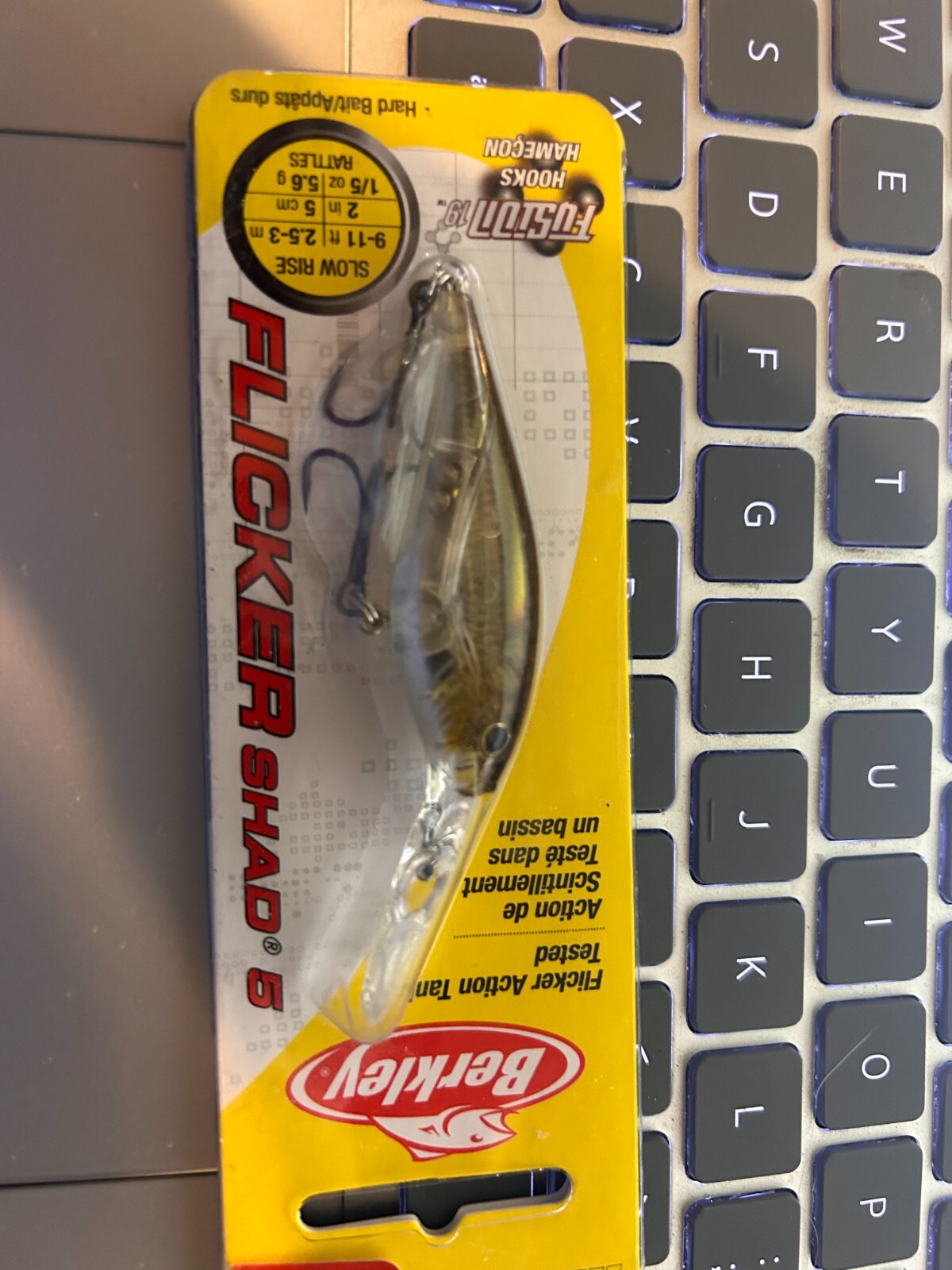 Berkley Flicker Shad #5 Crankbait 9-11ft~1/5oz~2in~Slow Rise~hd flash ...