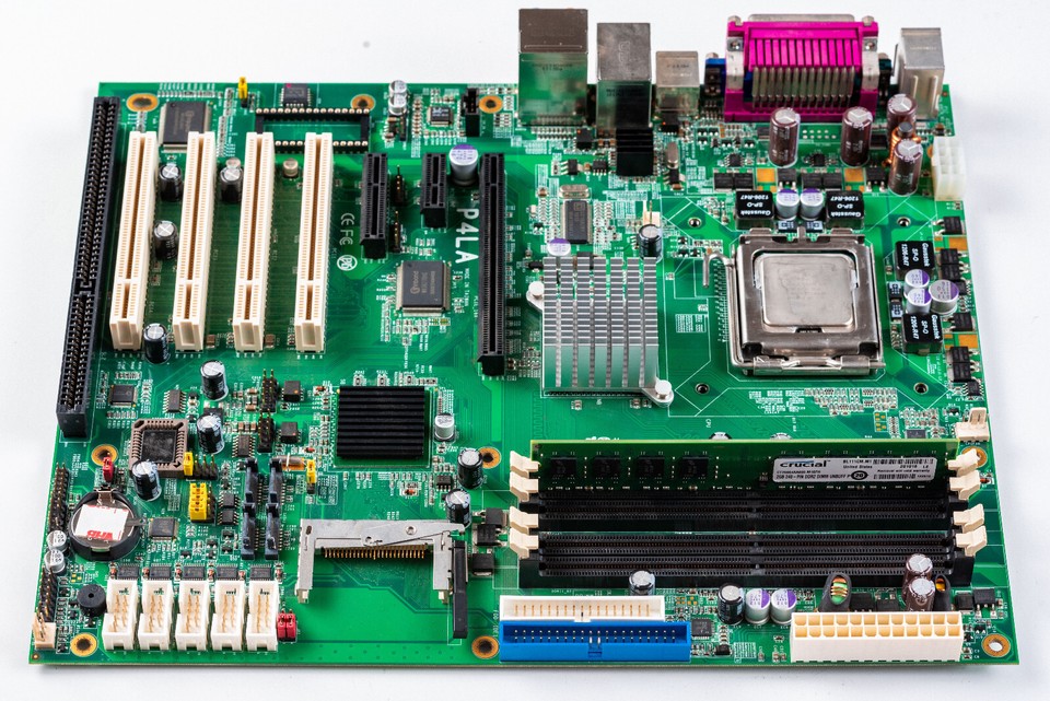 Commell P4LA LGA775 ATX Motherboard DDR2 PCIe ISA CF Slot Industrial ...