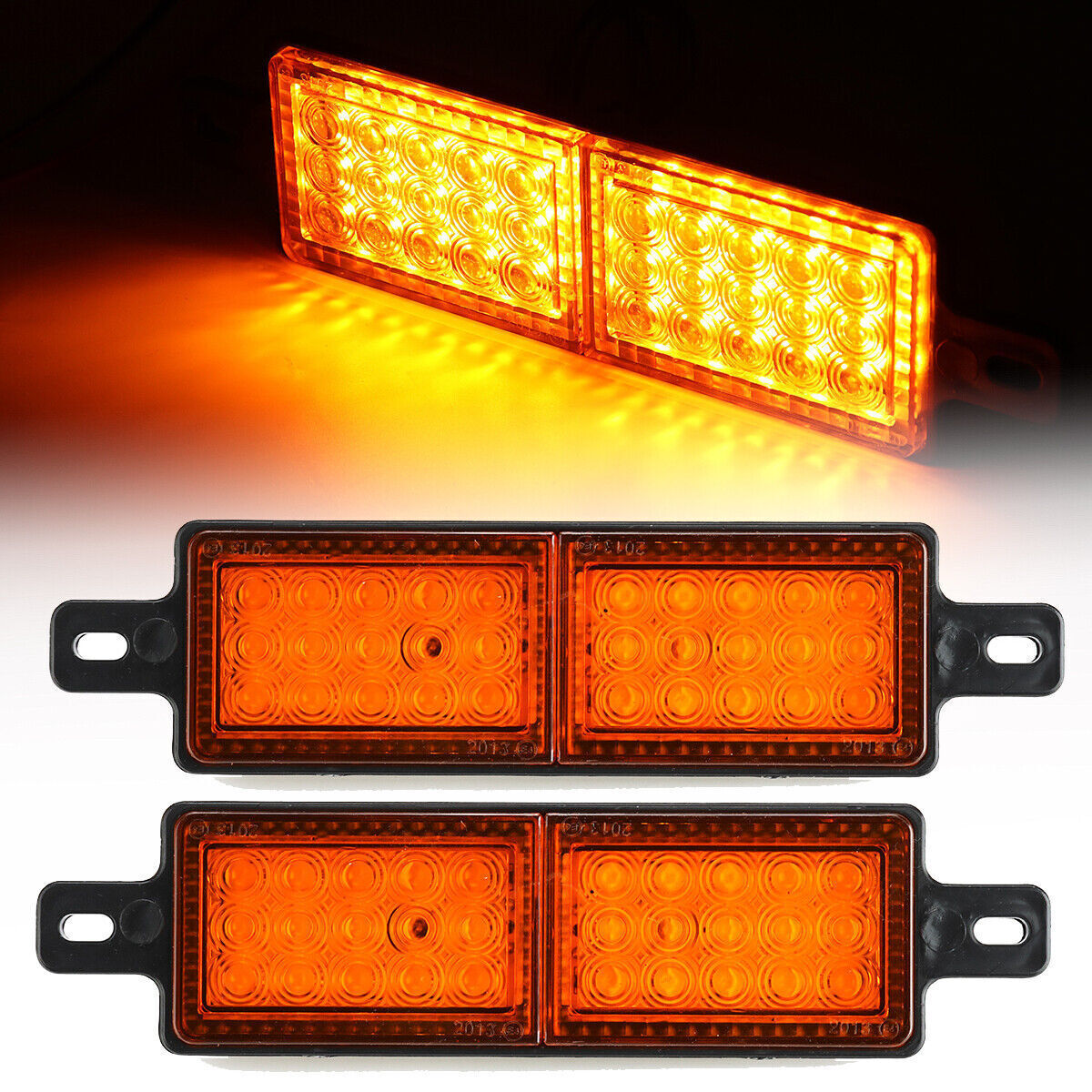 2pcs 30 LED Front Indicator Park Lights Bullbar Marker Lamp Blinker ...