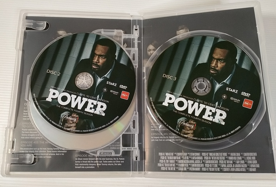 Power Season 1, 2, 3, 4 -/ 1 - 4 / DVD Region 4, Curtis ‘50 Cent ...