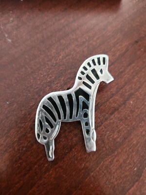 Sterling Silver 925 Zebra Pin Mexico | eBay