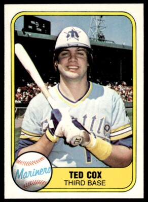 1981 Fleer Ted Cox Seattle Mariners #602 | eBay