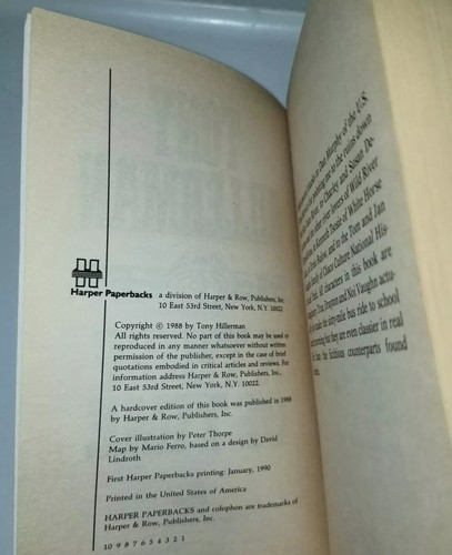 A Thief of Time by A Novel By Tony Hillerman. 1st Printing, 1st Edition ...