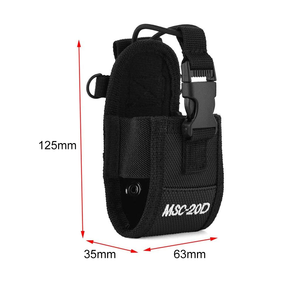 MSC-20D Walkie Talkie Holder Bag Radio Case Shoulder Strap for Kenwood ...