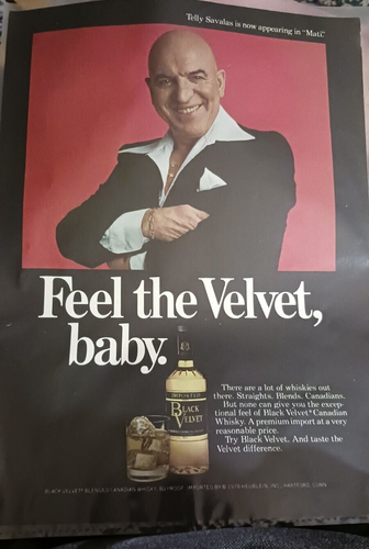 Vintage 1978 Smirnoff/ Black Velvet Whiskey Double Sided Full Color ...