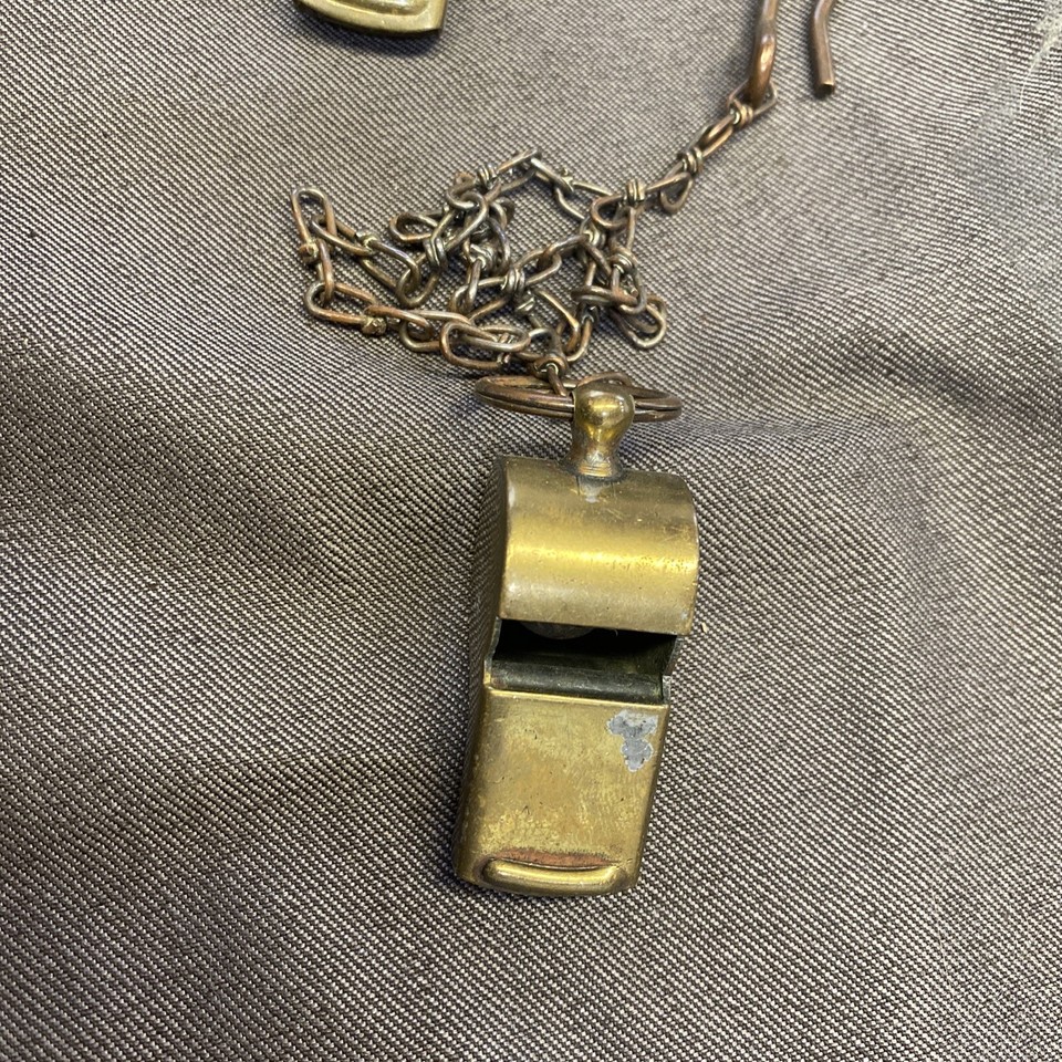 A Lot Of Three Vintage Whistles, Two Brass And A Silver The ACME ...