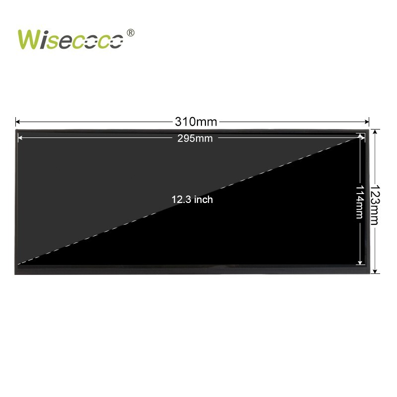 12.3'' 1920x720 Touch Screen Display Stretch Bar IPS LCD HDMI ...