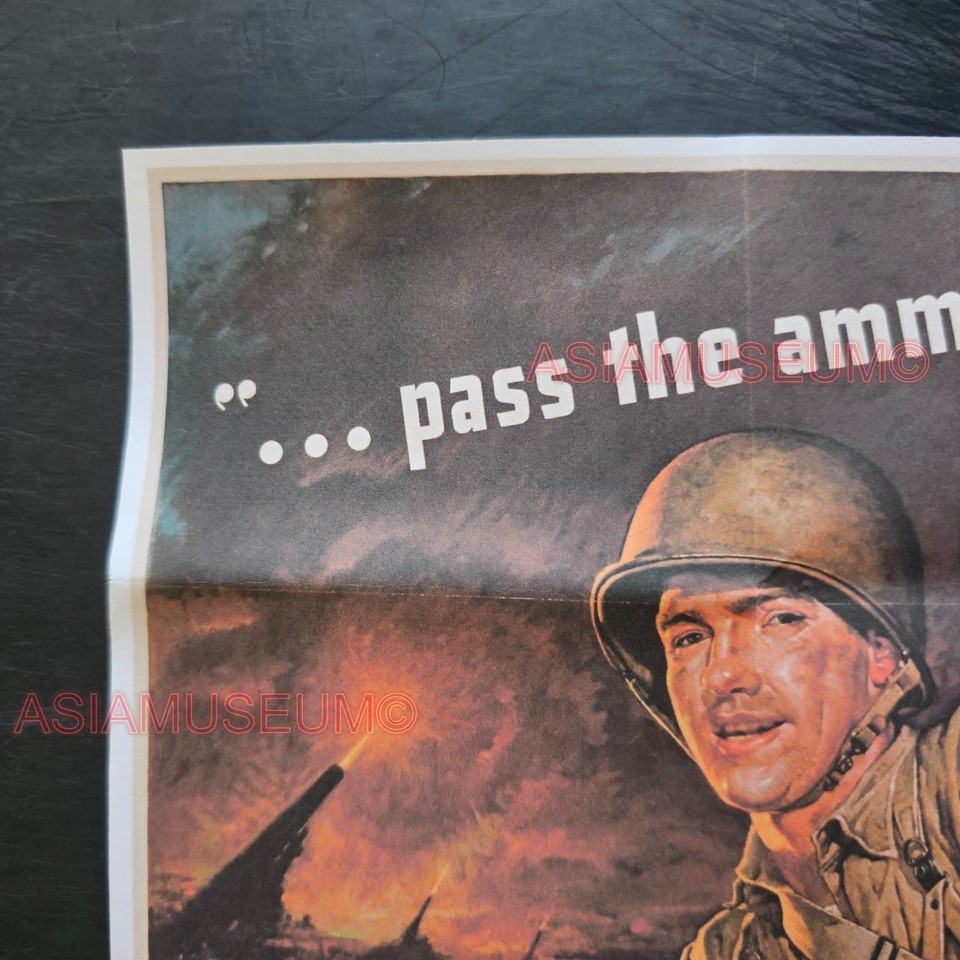 1941 WW2 USA Army Need Lumber Pass Ammunition Battlefield Propaganda ...