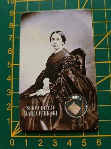 Reliquia Reliqiue Reliquiar Holy Card Heiligenbild Selige Maria Ferrari ...