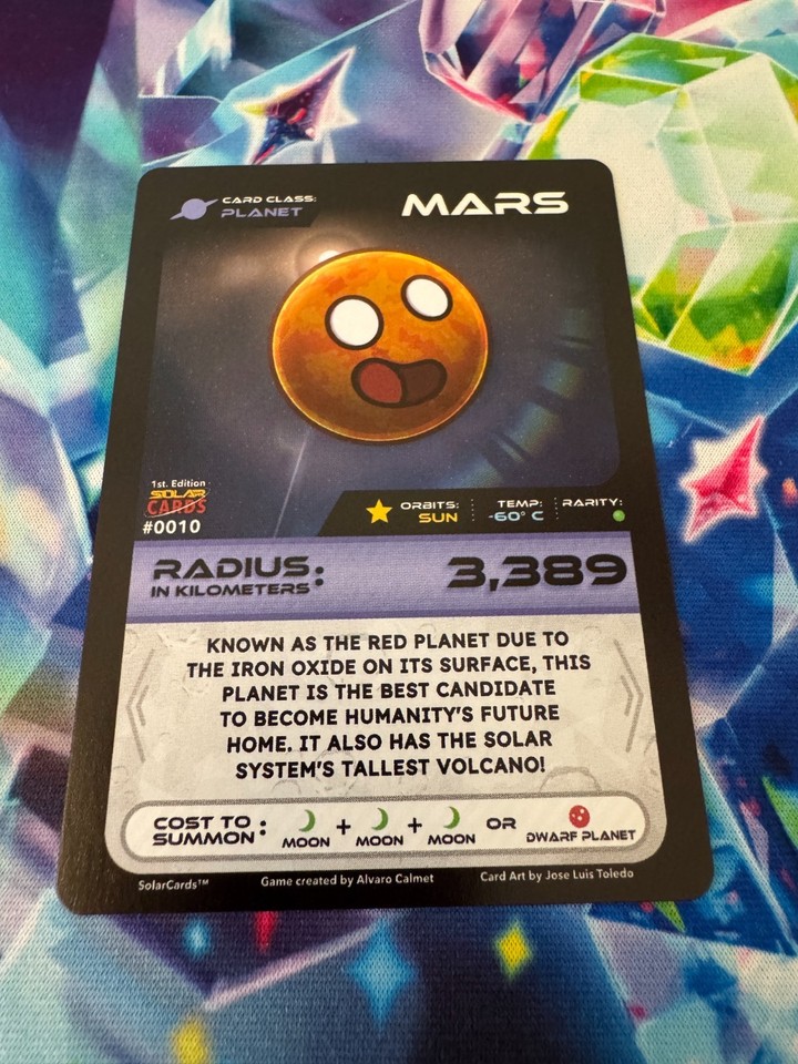 SolarCards SolarBalls 1st Edition Trading Card Game Kickstarter | eBay