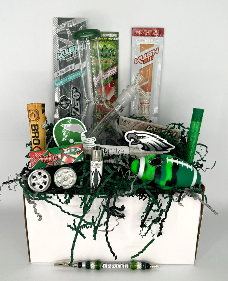 15 PC PHILADELPHIA EAGLES BONG PIPE SMOKE SET - FOOTBALL CLIPS- NFL FAN ...