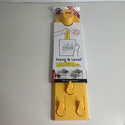 Hang and Level Yellow Hang and Level Picture Hanger Tool Max Weight 1 ...