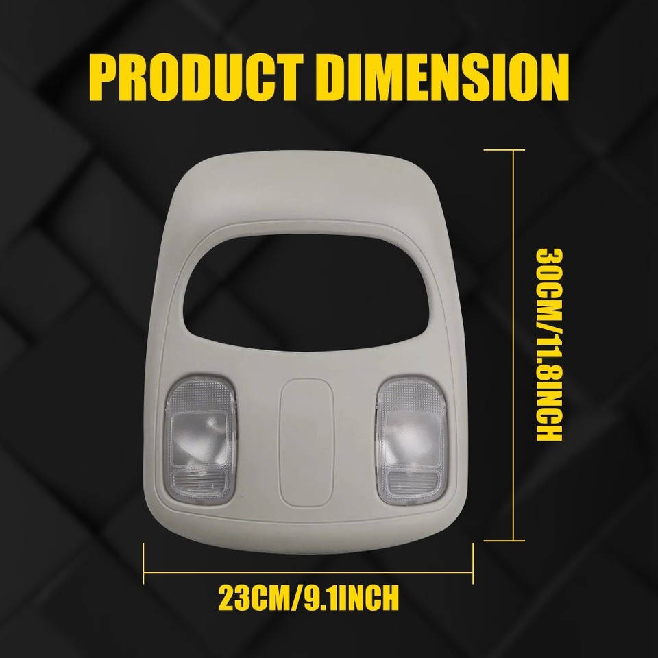 Overhead Console Housing Reading Light for 02-10 Ram 1500 2500 3500 ...
