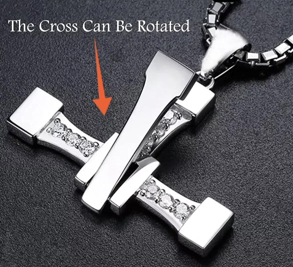 Fast and Furious Dominic Toretto Silver Cross Alloy Cross Pendant ...