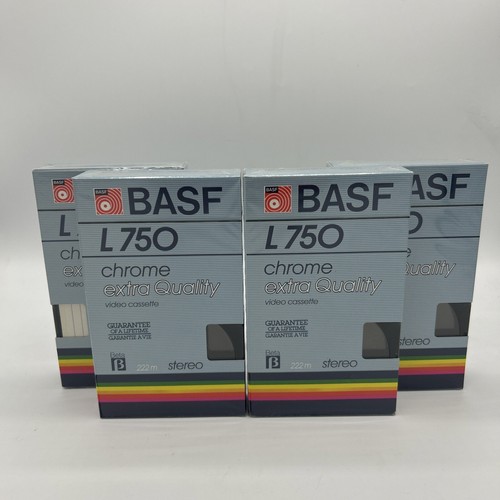 4 BETAMAX BASF L750 CHROMDIOXID EXTRA QUALITY BRAND NEW & SEALED VIDEO ...