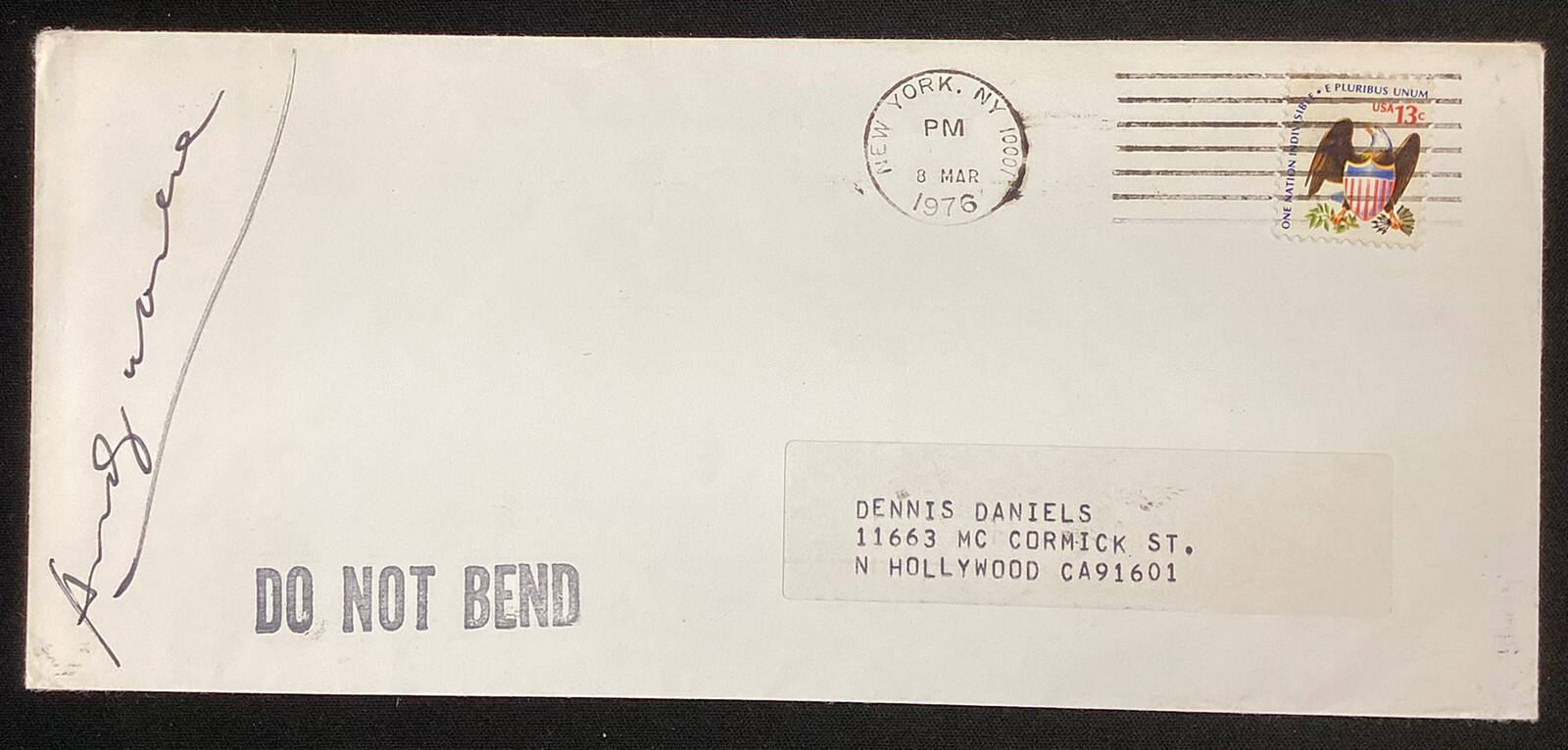 Andy Warhol Autographed Signed Fdc Envelope 1976 Campbell Soup Can ...