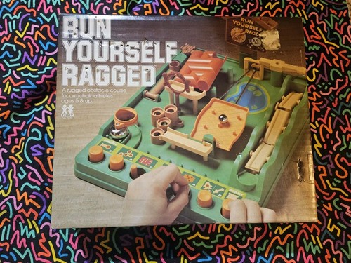 Run Yourself Ragged Vintage Board Game 1979 Tomy No. 7070 Missing Timer ...