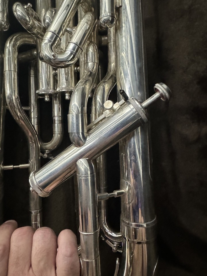 Willson 2900S Silver Plated Brass 3+1 Valve Compensating Euphonium w ...