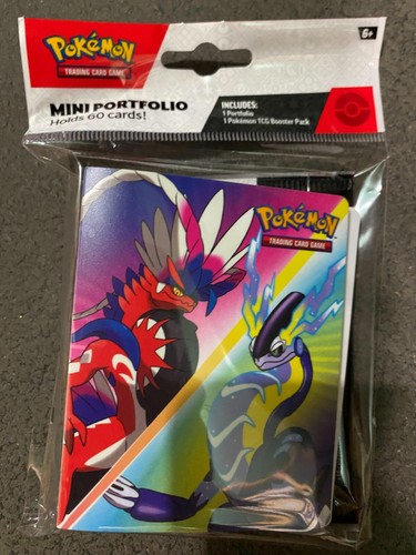 (2) Pokemon Cards- Scarlet & Violet MINI Album Portfolio with Booster ...