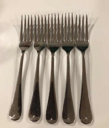 VINTAGE 5 DINNER FORKS CHROME ON NICKEL SHEFFIELD SEE PHOTOS | eBay UK