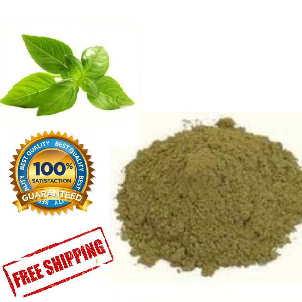 Dried Tulsi leaf Powder Organic Holy Basil Ocimum sanctum Herb immunity ...