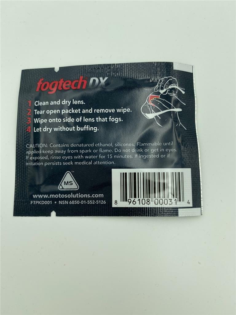 NEW Lot of 10 Fogtech DX Instant Anti-Fog Wipes Eyeglass, Sunglasses ...
