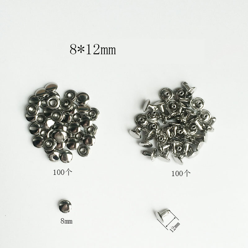 Double Cap Rivets Stud Rapid Rivets Leather Craft Repair 5mm 8mm 9mm ...
